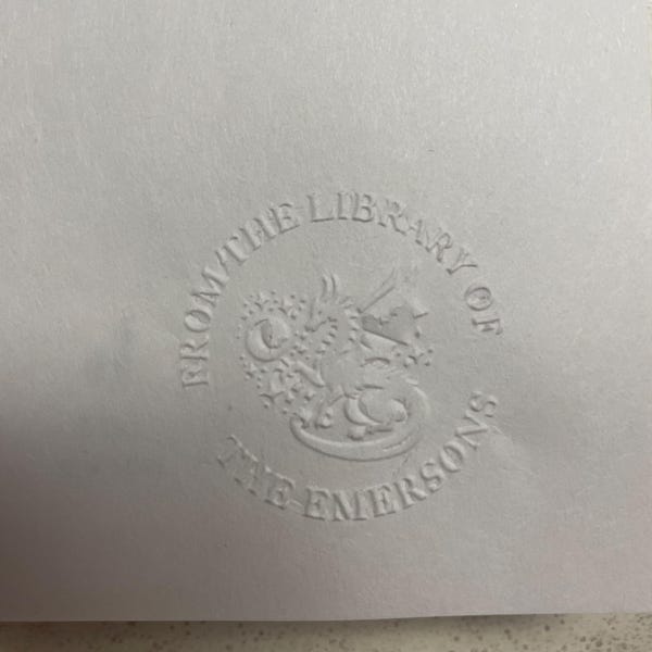 Book of Flowers Embosser for Library Books, Book Embossing Tool ...