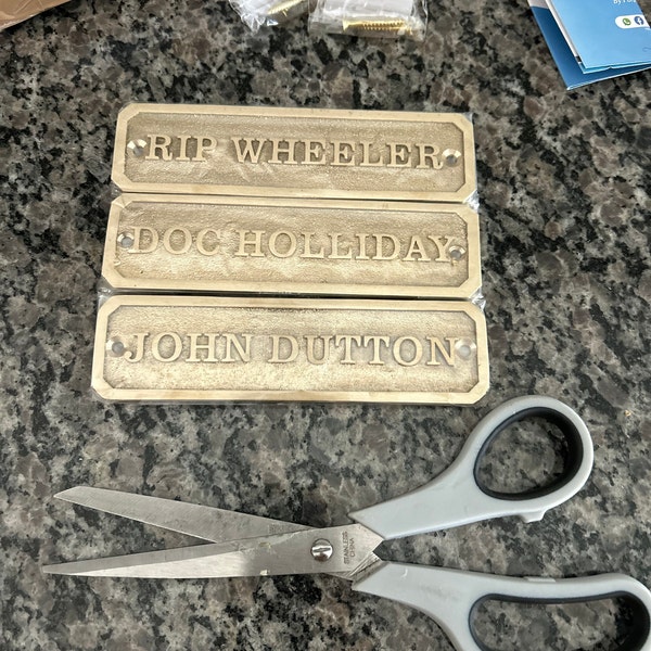 Custom Door Sign Personalized Sign Solid Brass Door Sign Customized ...