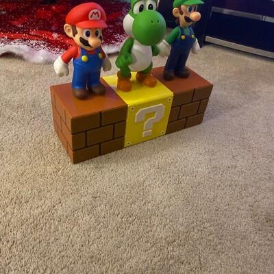 HUGE 3D Printed Brick Block From Mario for Wall or Shelf Art - Etsy
