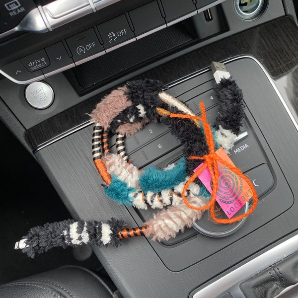 Fuzzy Charger Cable / Faux Fur Wrapped Lightning Cable / Multicolor ...