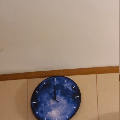 Blue Moon Moon Wall Clock Room Decor Wall Clock Unique Wall Decor Gift ...