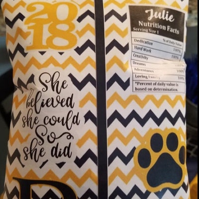 Navy Blue and Yellow Digital Paper, Scrapbook Papers, Chevron ...