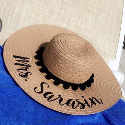 Custom Beach Hat / Beach Hat / Beach Hats / Personalized Beach Hat ...