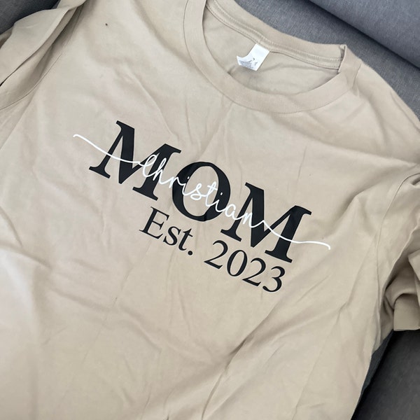 Mom Est Shirt, Valentines Day Shirt, Mother's Day Shirt, Mom Mimi Gigi ...