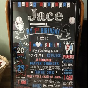 Donut First Birthday Chalkboard Sign Donut First 1st B-day - Etsy