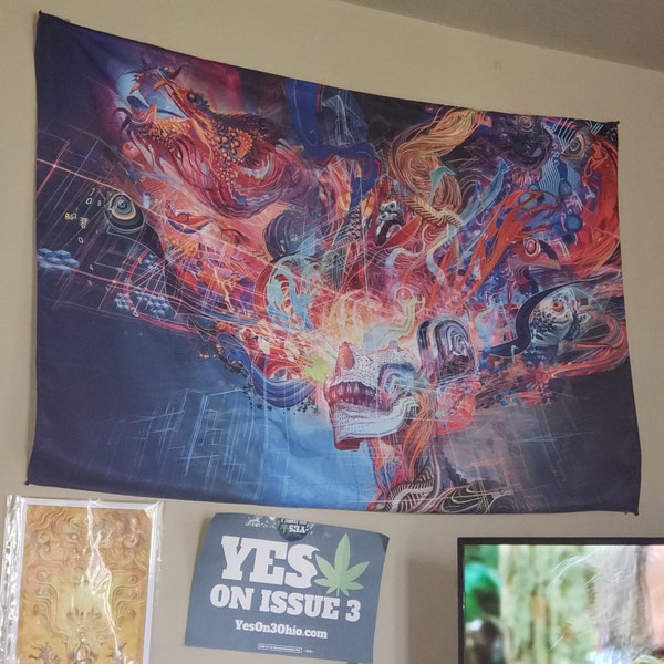 Android Jones Forward Escape Dave Tipper Tapestry by Third Eye ...