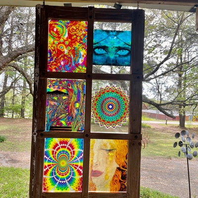 Golden Tears WINDOW CLING Suncatcher Art Nouveau Freya's Tears Gustav ...