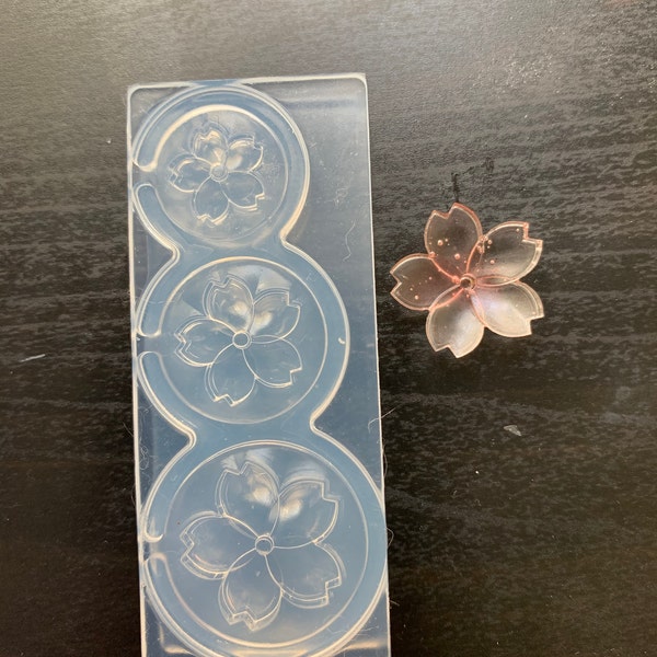 Silicone Resin Mold, 3D Sakura Flower Petals Mold, Cherry Blossom Mold ...