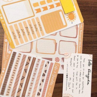 Hand Drawn BOHO Digital Stickers Digital Planner Stickers - Etsy