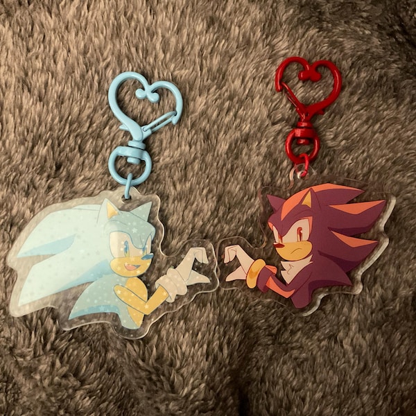 Sonic Keychains Pair - Etsy