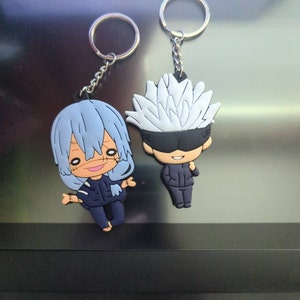 Jujutsu Kaisen Satoru Gojo With Eye Mask Keychain JJK Anime Merch Charm ...