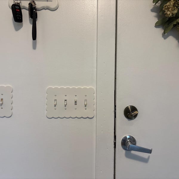 Pastel Green Rounded Corner Light Switch Cover Double Rocker Custom ...