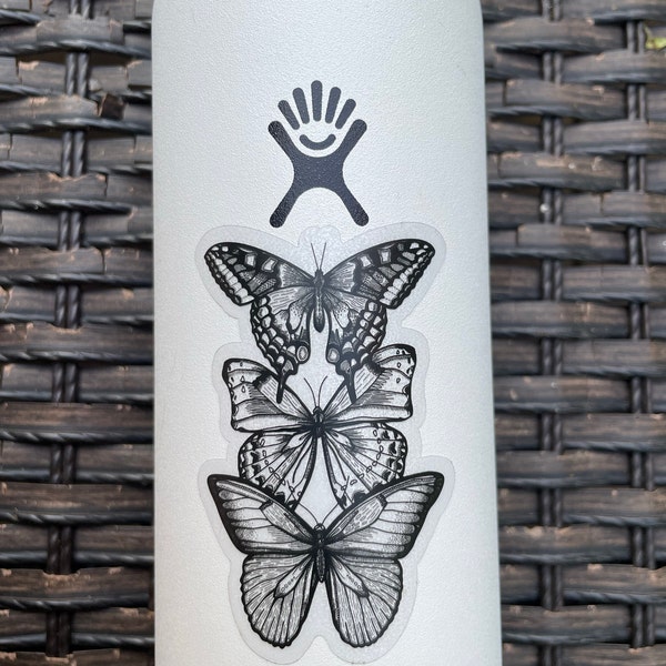 Periwinkle Florals Circle Sticker - Etsy