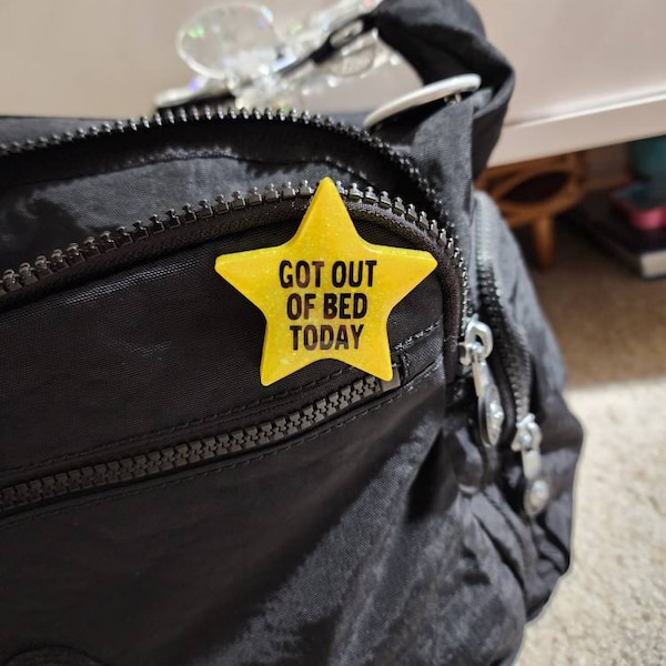 Gold Star Custom Resin Pins, Novelty Pins, Custom Text Pins, Quirky ...