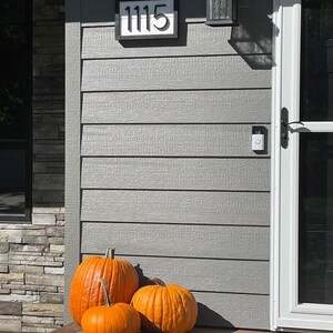 Black and White Shiplap House Numbers Address Sign Black House Numbers ...