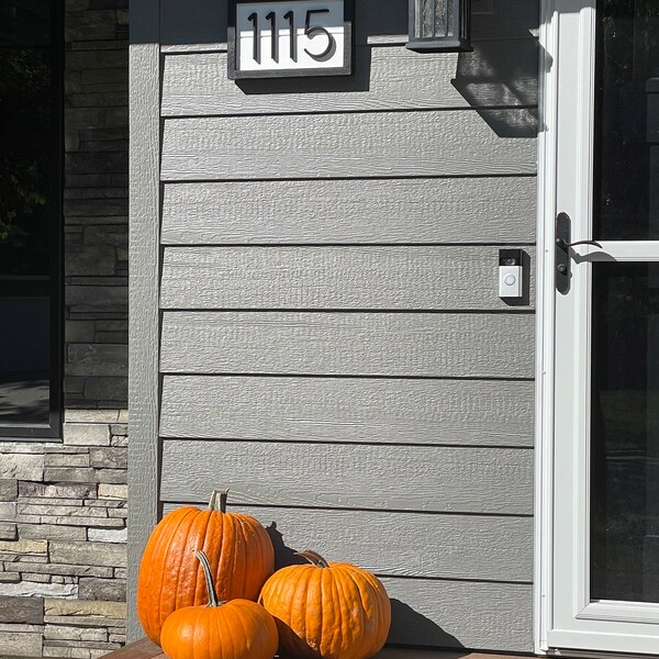 Black and White Shiplap House Numbers | Address Sign | Black House ...