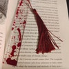 Blood Splatter Bookmark , Horror Bookmarks, Resin Bookmarks, Bloody ...