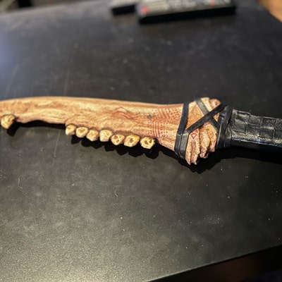 Screen Accurate Supernatural First Blade REAL LEATHER Cain's Knife Dean ...