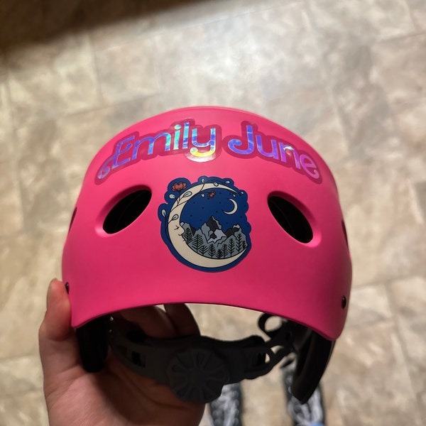 Mountain Moon Vinyl Sticker, Moon Stickers, Sleeping Moon, Trendy ...