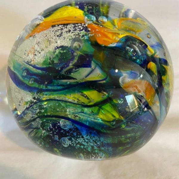 Memorial Glass Orb, Cremation Glass, Keepsake, Rainbow Bridge, Loved ...