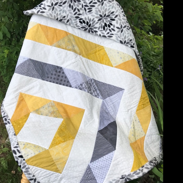 Baby Quilt Pattern || Offset Diamonds PDF Quilt Pattern || Modern Quilt ...