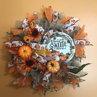 Fall Wreath Sign Wreath Attachment Metal Wreath Sign Gnome - Etsy