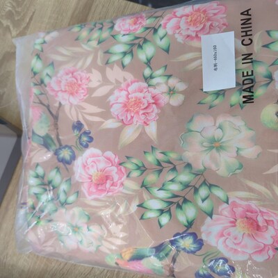 Cherry Blossom Upholstery Fabric by the Yard, Pink Botanical Flower ...