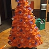 15" Ceramic Bisque Slender 4" Deep SCIOTO Windowsill Christmas Tree W ...