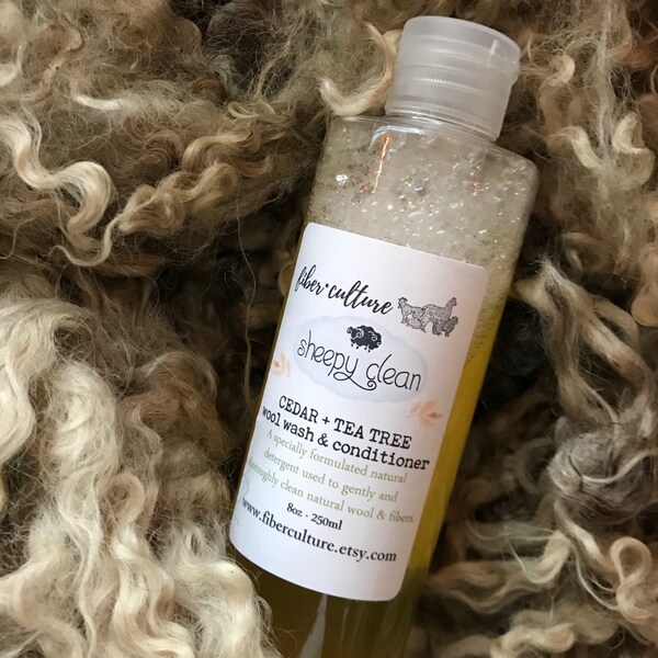 Sheepy Clean Wool Wash & Conditioner 8 Oz, All Natural Wool Wash Soap ...