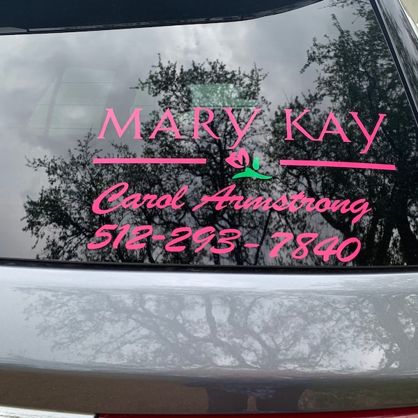 Mary Kay Vinyl Decal (personalized) - Etsy