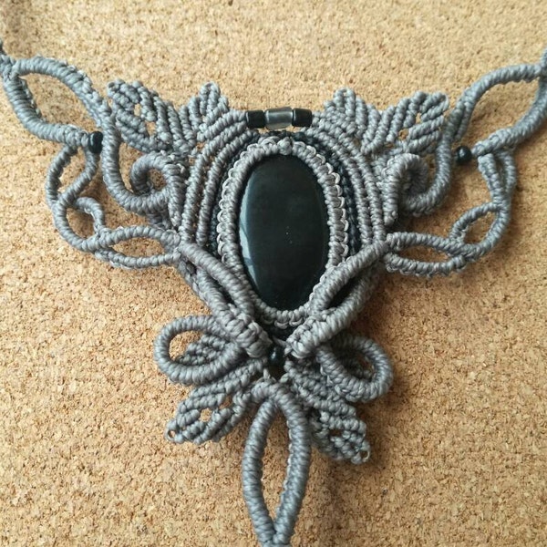 Nymeria , Freeform Macramè Necklace Tutorial Step by Step - Etsy