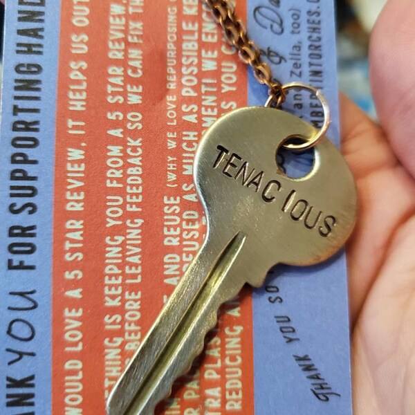 Stamped Key Necklace - YOU Choose the Key and Necklace! - Multiple ...