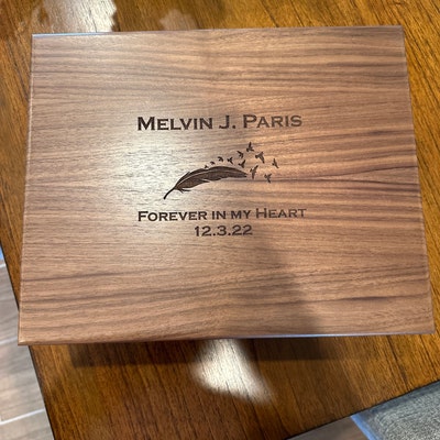 First Communion Keepsake Box Custom Engraved Wood Box Walnut Keepsake ...