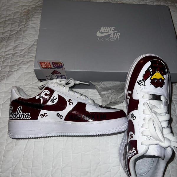 Hand-painted Air Force 1 Sneakers, AF1, Corporate Identity, Fully ...