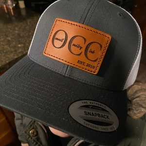 Custom Leather Patch Hats Retro Classics Trucker Snapback | Etsy