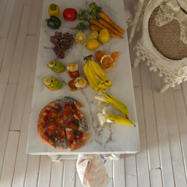 Miniature Tangerine , Dollhouse Food, Food for Dollhouse, Mini Food ...
