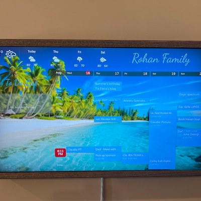 32in Touchscreen Smart Calendar / Smart Home Control Center / Dakboard ...