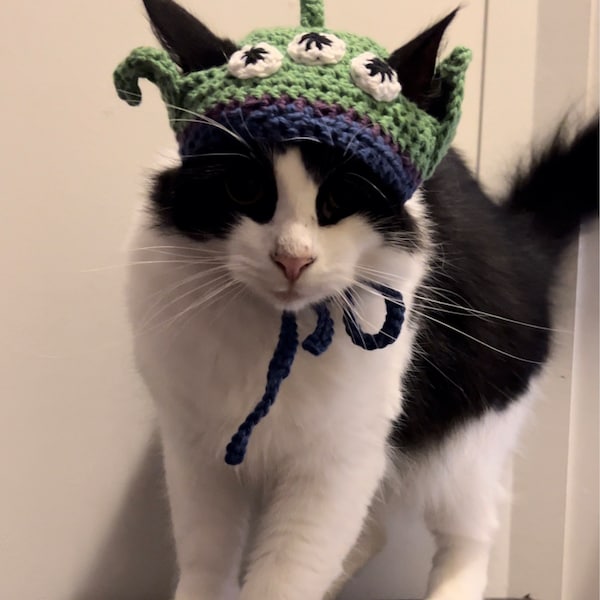 Alien Cat Costume, Toy Story Alien Cat Hat, Crochet UFO Cat Hat - Etsy