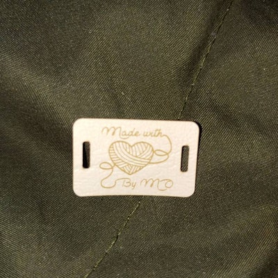 Personalised Set of 50 Cream 28x18mm Faux Leather Labels - Etsy