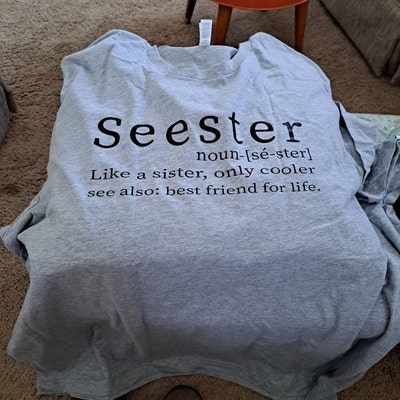 Seester Noun Shirt, Seester Definition T-shirt, Gift for Sister, Best ...