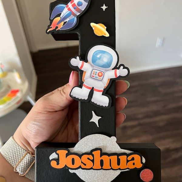 Outer Space Numbers, Outer Space Birthday Decor, Astronaut Birthday ...