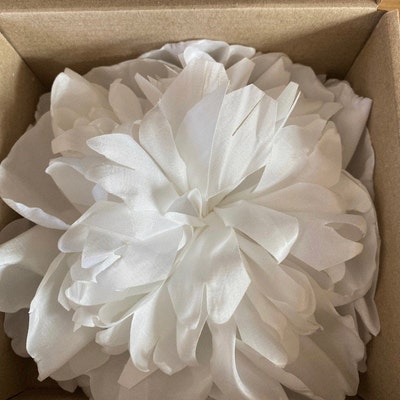 Extra Large Satin Silk Flower Brooch Large Flower Brooch Big - Etsy