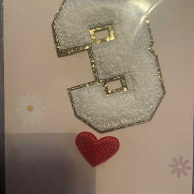 Number Patches 3 Inch Iron on Number Patch Iron on Patch Custom Patch ...