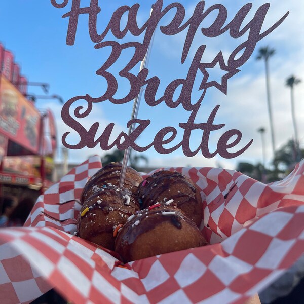 Personalized Happy Birthday Cake Topper Personalized With Any Text Any ...