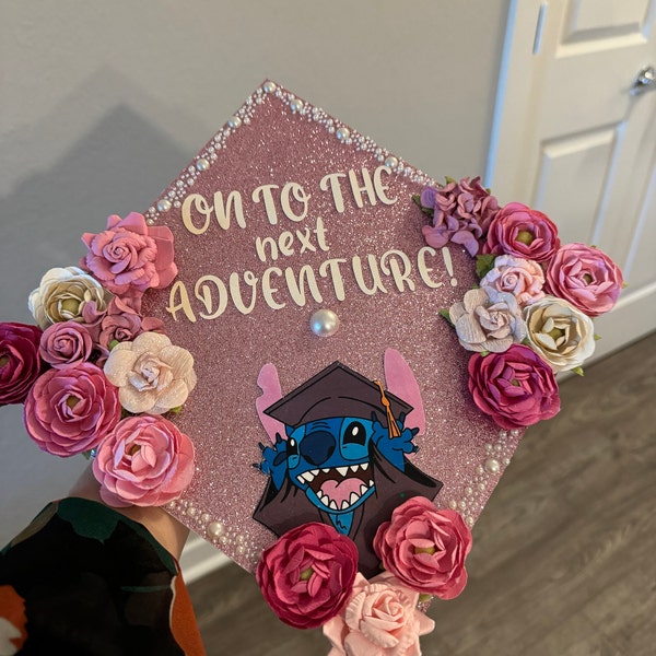 STITCH Themed Graduation Cap Topper - Etsy