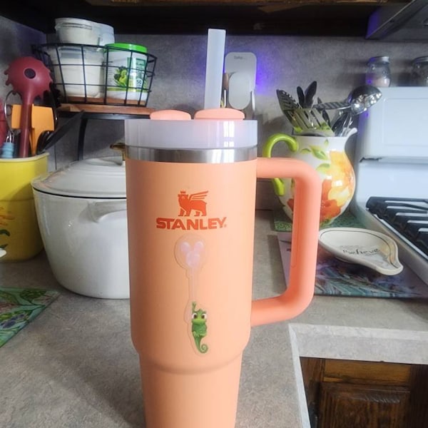 Pascal Mickey Balloon Rapunzel Tangled Transparent Laptop Stickers ...