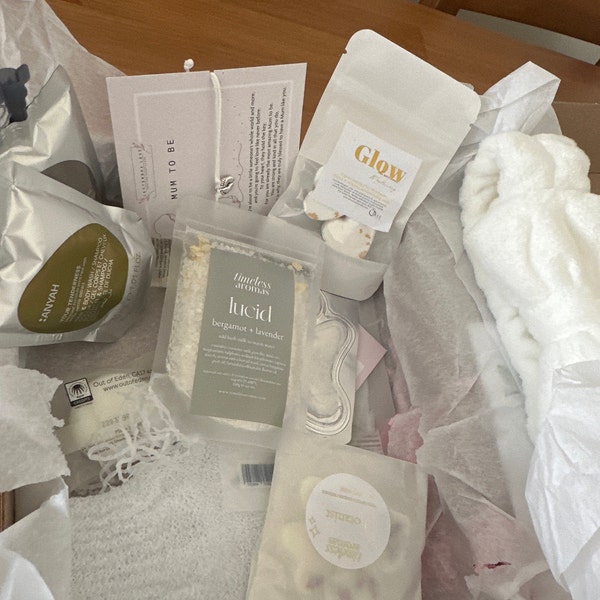 MUMMY TO BE Pregnancy Spa Gift Box, Baby Mama Pamper Hamper, New Mum ...