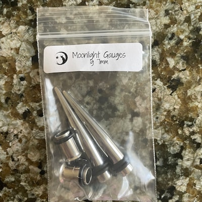 Steel Septum Stretching Kit choose 3 Sizes pincher Taper Horseshoe Nose ...