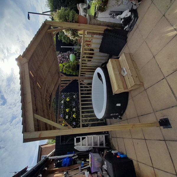 Exterior Garden Timber Steps, Pressure Treated, Outside Stairs ...