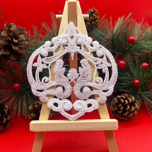 FSL Nativity Ornament - Free Standing Lace Machine Embroidery Designs ...